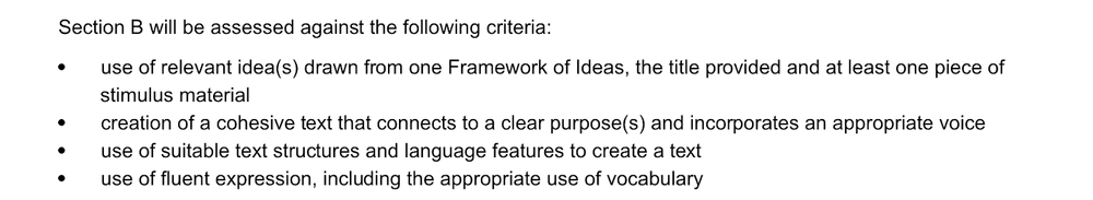 VCE English Section B: How to do well in Creative Writing