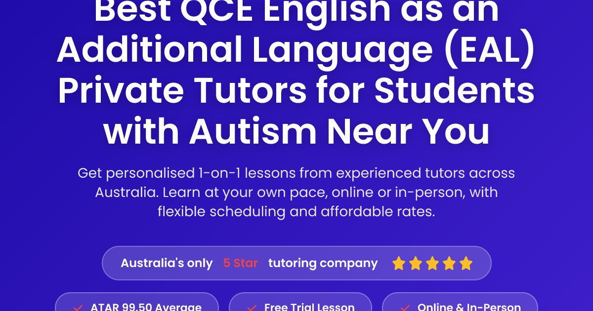 QCE English as an Additional Language (EAL) Tutors for Experience with ...